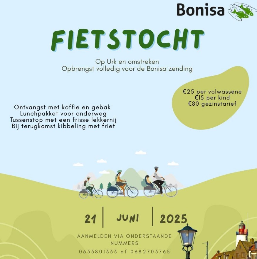 Bonisa - 50 jaar hart voor Azië » Fietstocht op Urk en omstreken t.b.v ...